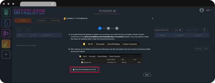 How to update my Dataslayer Power BI connector